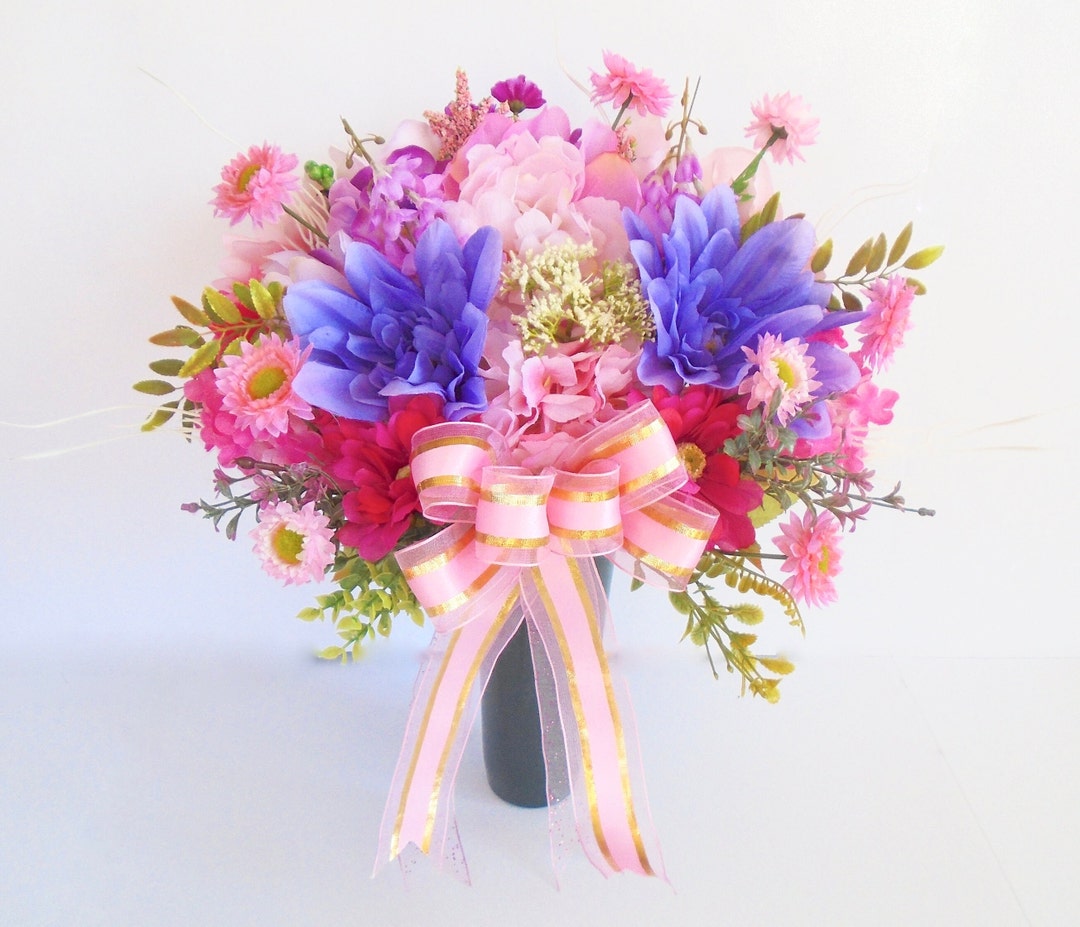 Spring Cemetery Arrangement, Cemetery Cone, Graveside Flowers, Mother's ...