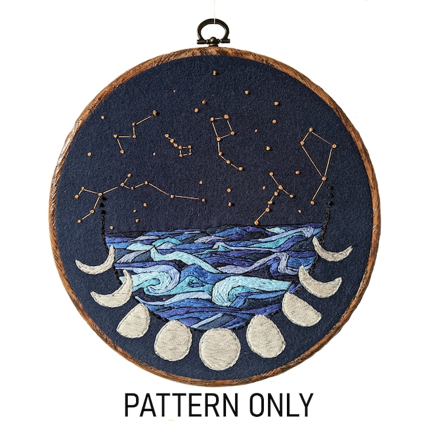 Constellation Embroidery Pattern - Etsy