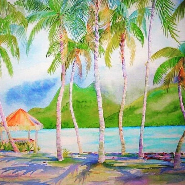 Bora Bora Painting - Etsy