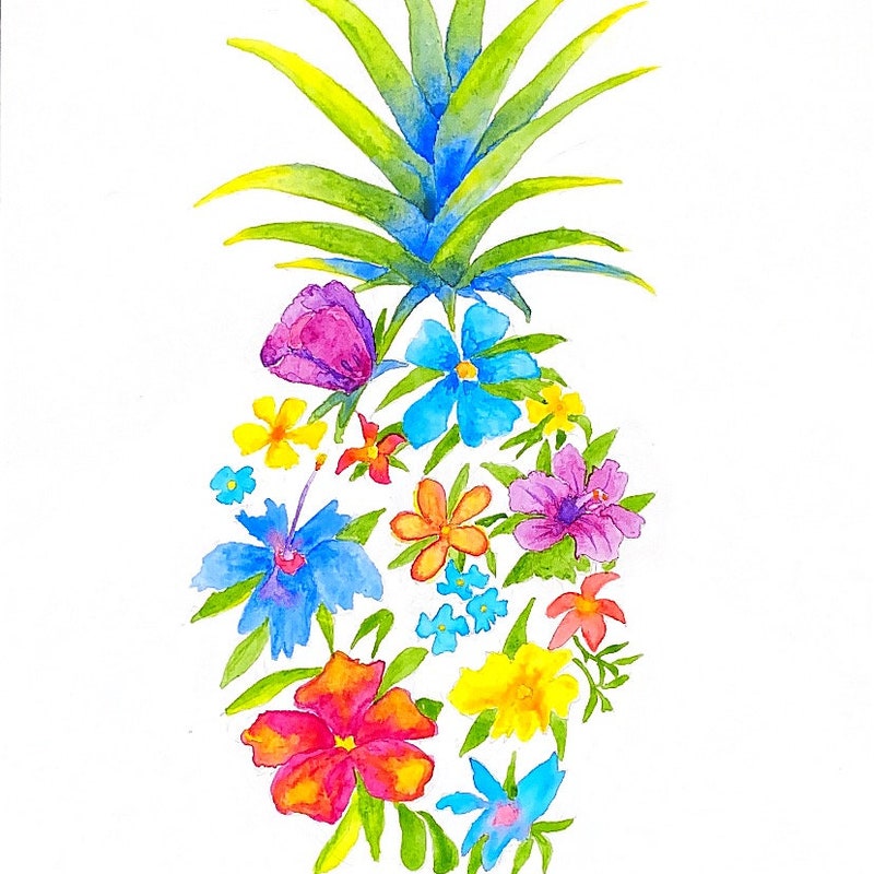 TropicalWatercolor - Etsy