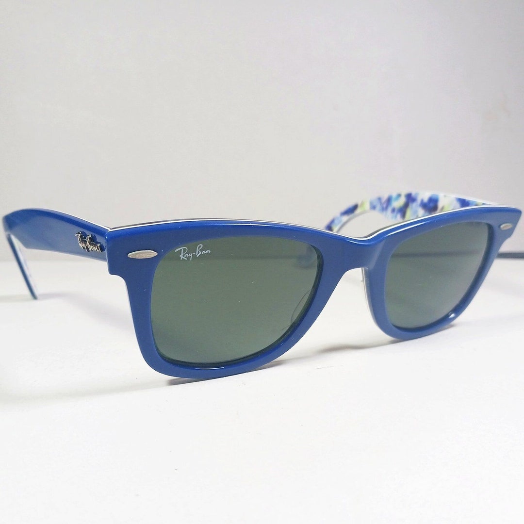 Ray Ban RB 2140 1019 Wayfarer Special Series Rare Prints Handmade Sunglasses - Etsy