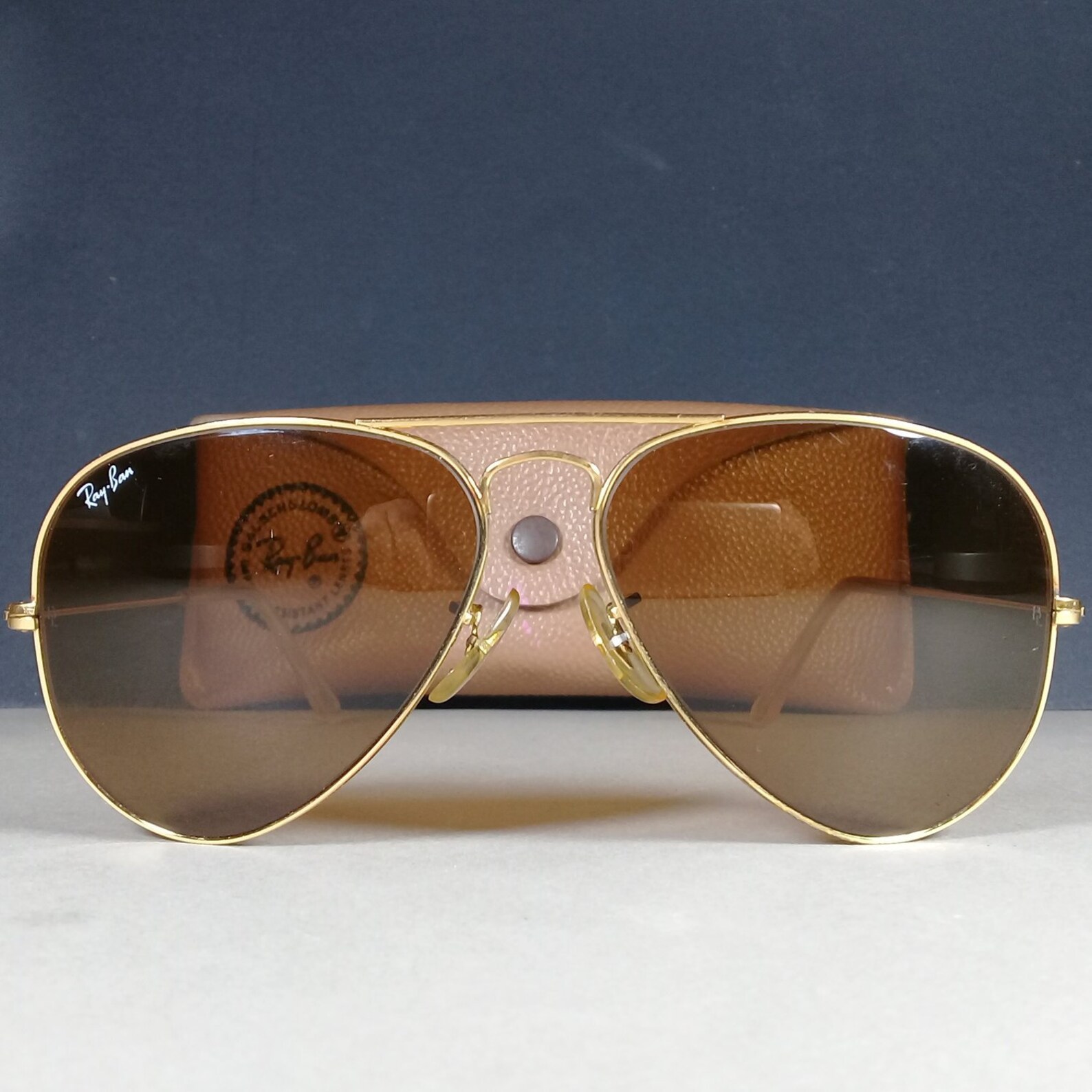 Ray Ban Bausch & Lomb 58-14 Gold/brown Aviator Pilot BL US - Etsy