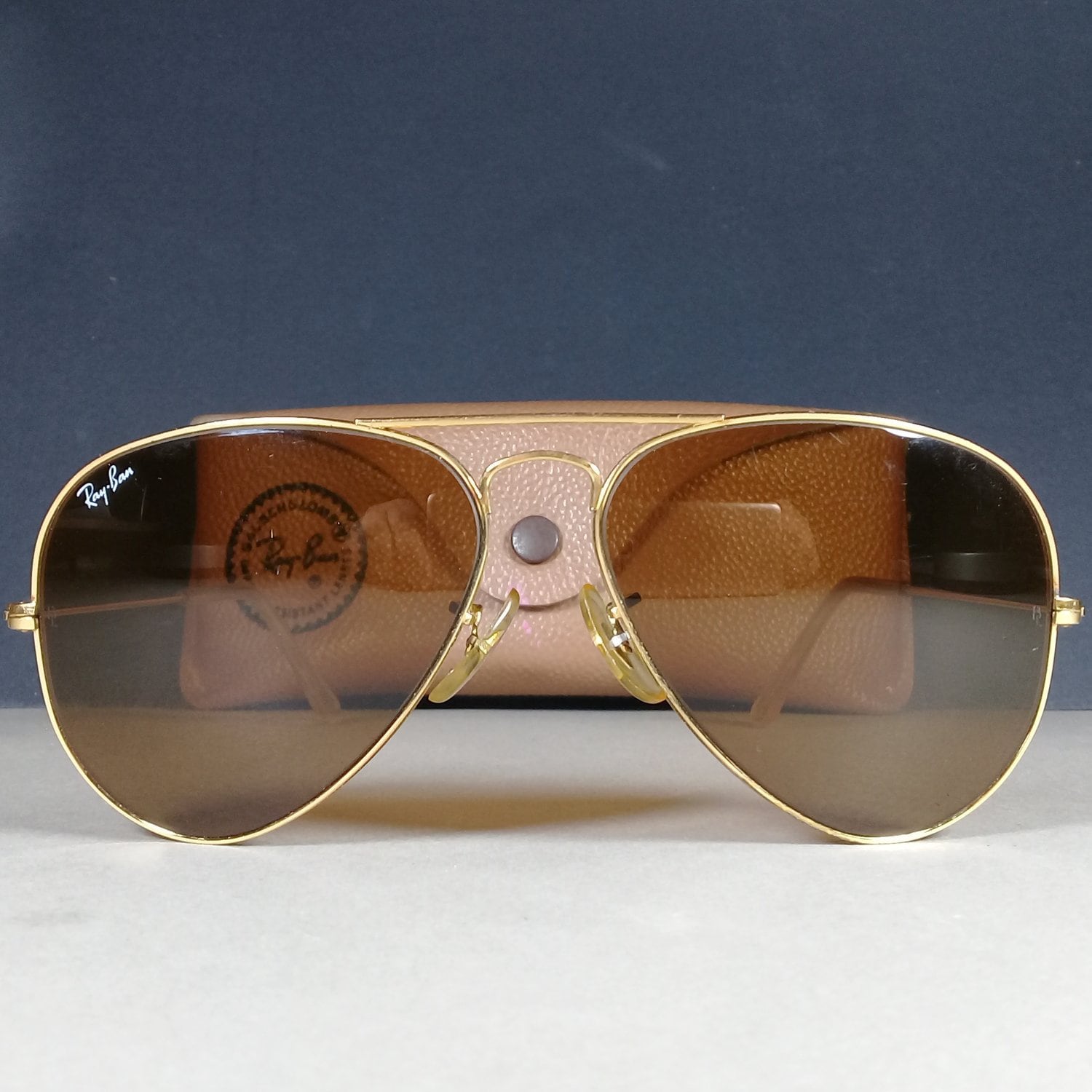 Ray Ban Bausch & Lomb 58-14 Gold/brown Aviator Pilot BL US - Etsy