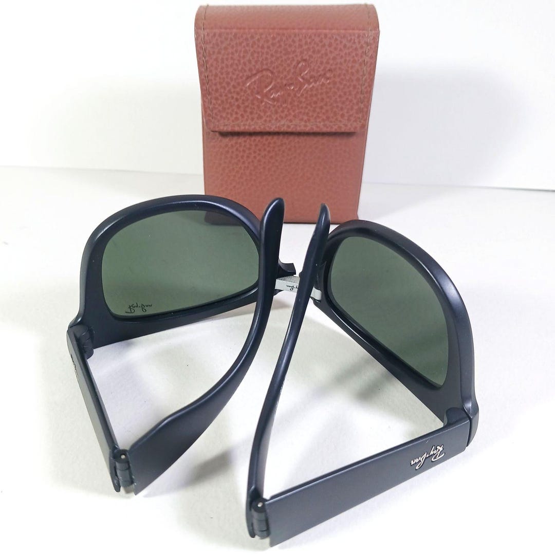 Ray Ban RB 4105 601-S Black Folding Wayfarer Unisex Collapsible ...