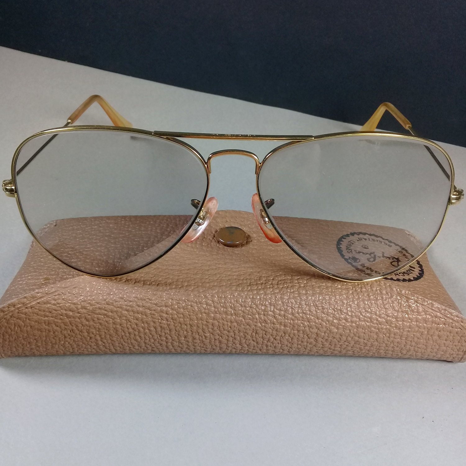 Ray Ban Aviator Sunglasses Gold Frame Brown Lenses