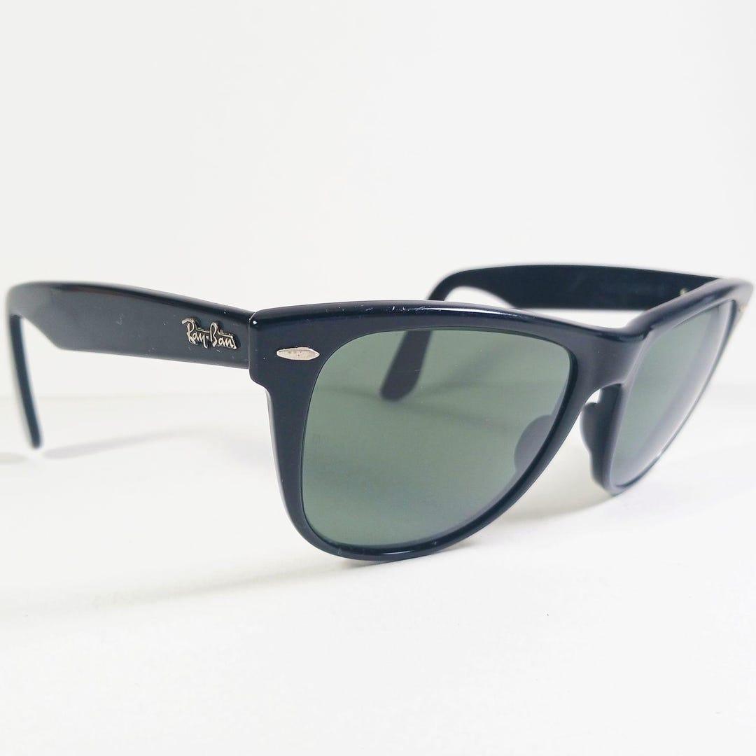 Ray Ban B&L Wayfarer II Vintage Black Bausch and Lomb Sunglasses US ...