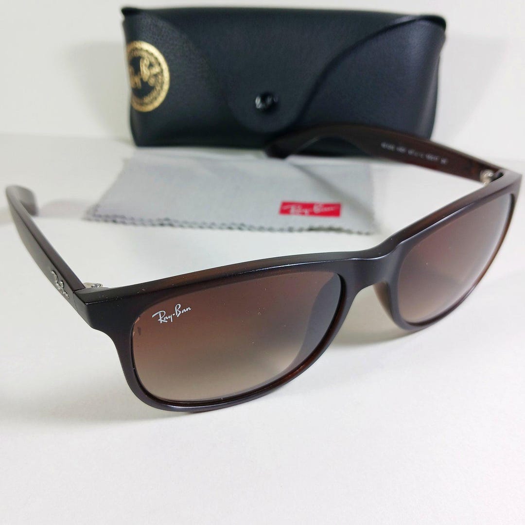 Ray Ban RB 4202 Andy Brown Light Unisex Sunglasses Italy W/case - Etsy