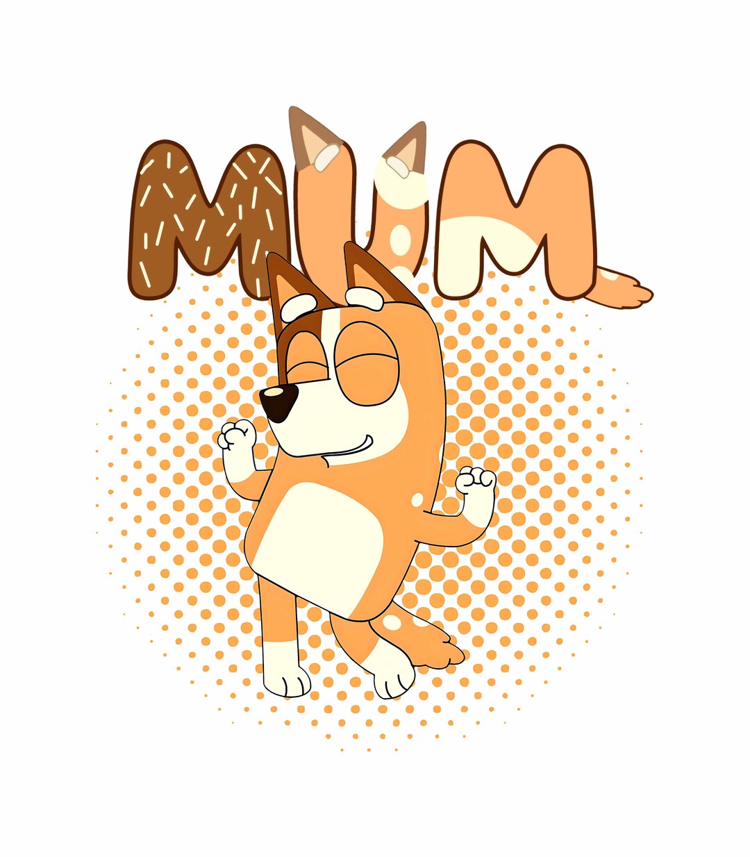 Bluey Mum Svg Png Bluey Family Svg Retro Chilli Heeler Svg - Etsy Australia