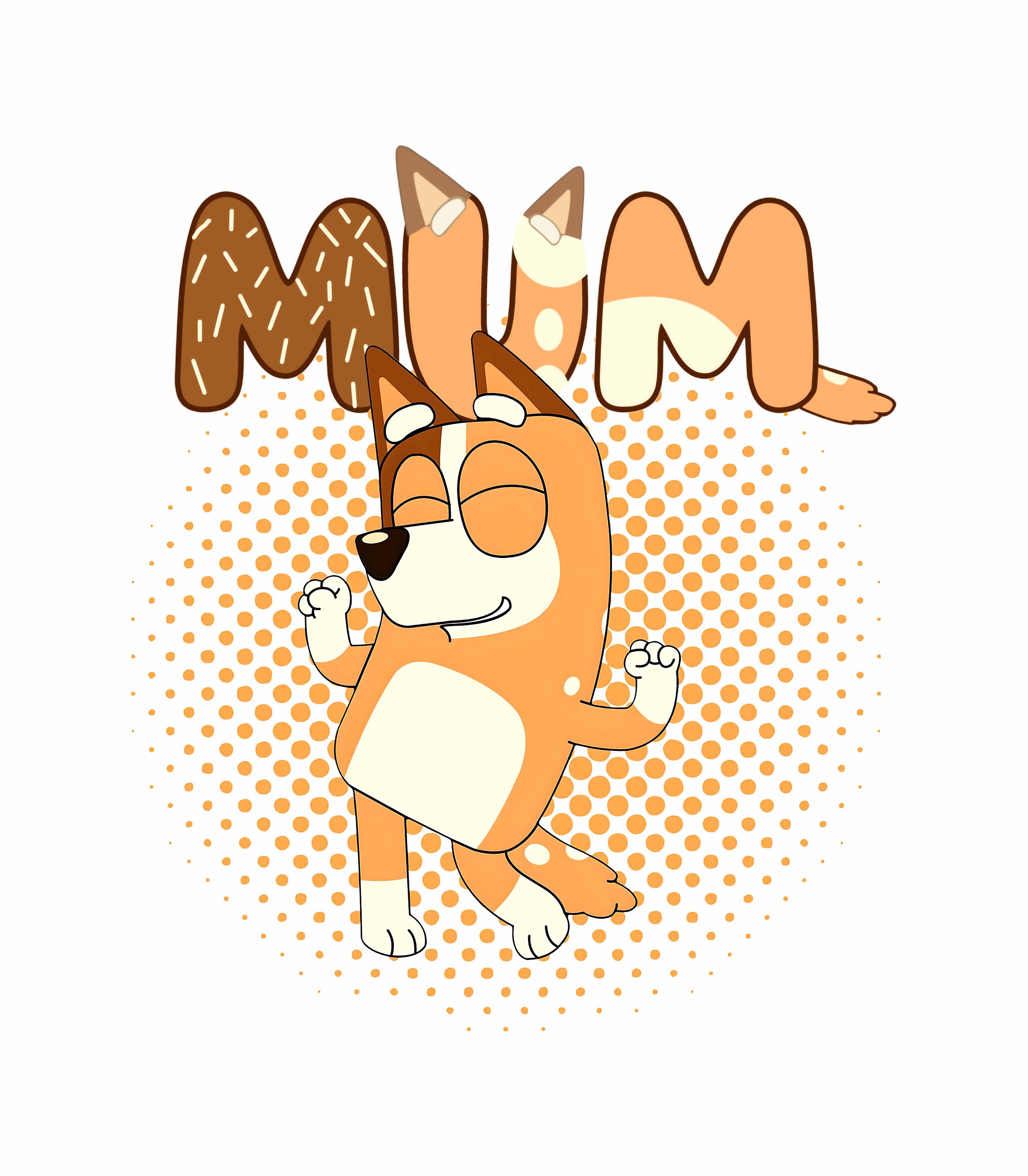 Bluey Mum Svg Png Bluey Family Svg Retro Chilli Heeler Svg - Etsy UK