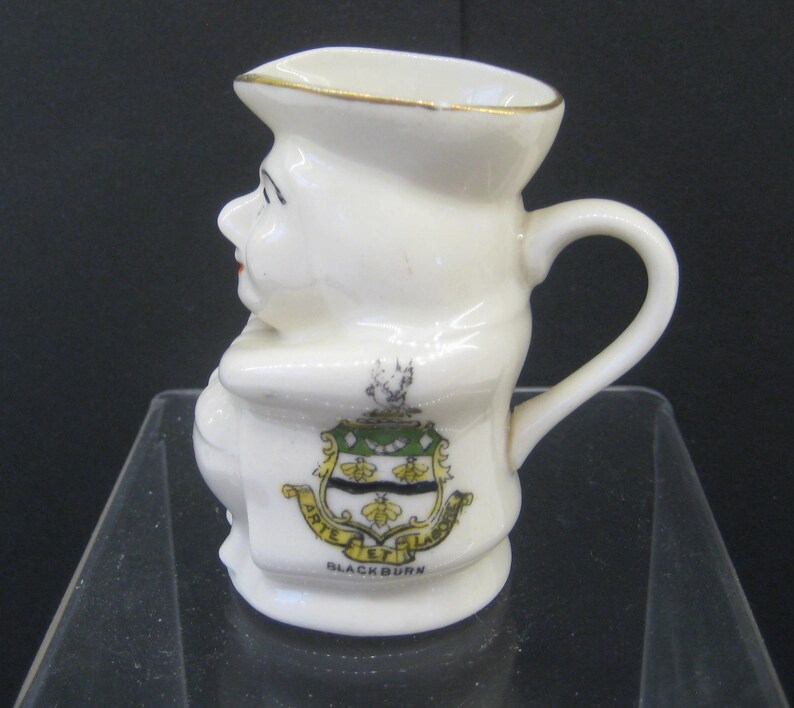 Carlton Ware Crested China Toby Jug From Blackburn, Lancashire. - Etsy