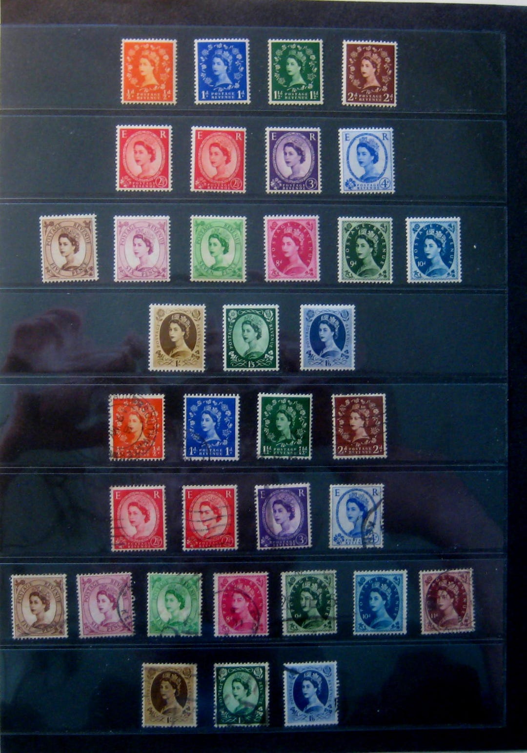 Queen Elizabeth II GB Stamps: 1952-54 Tudor Crown Watermark, Mint ...