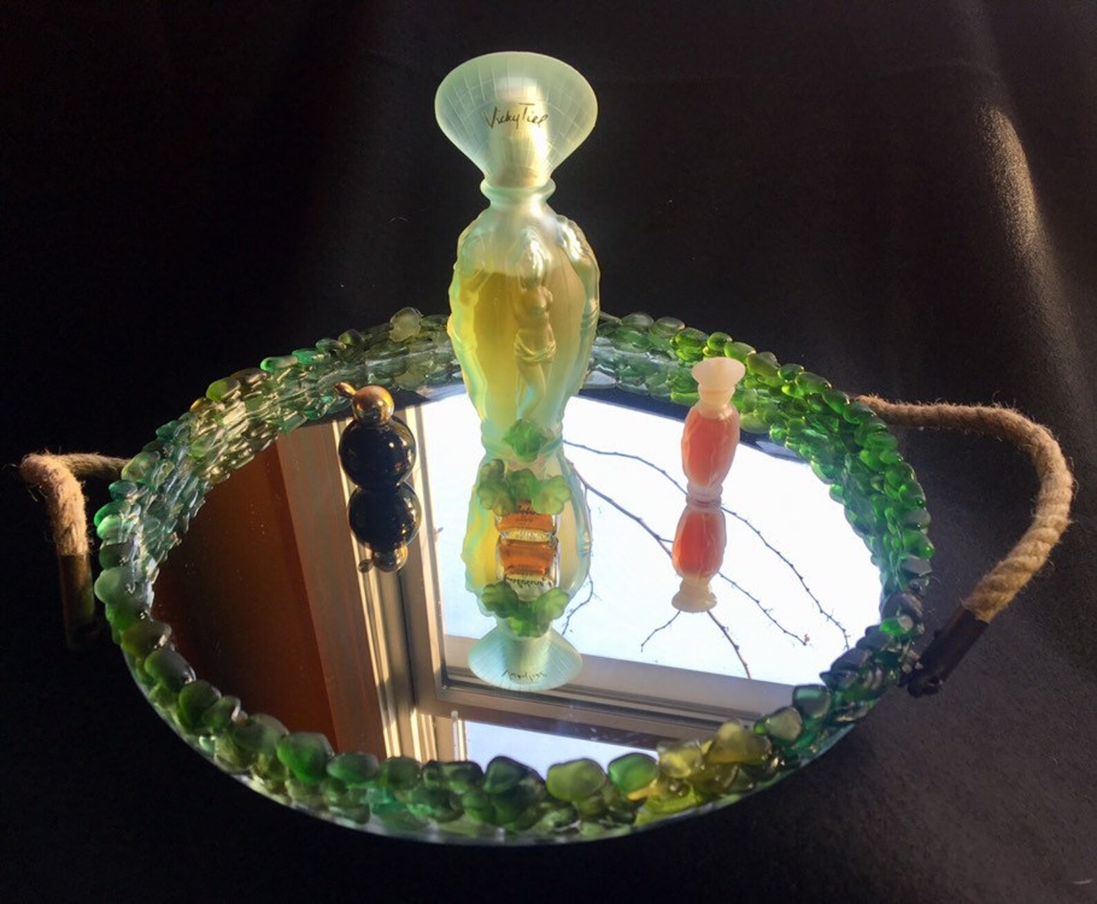 Sea Glass Tray/ Beach Decore Sea Glass Platter/ Nautical - Etsy