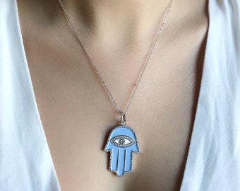 Mano De Fatima Necklace Hand of God Gold Hand of Fatima Chain | Etsy