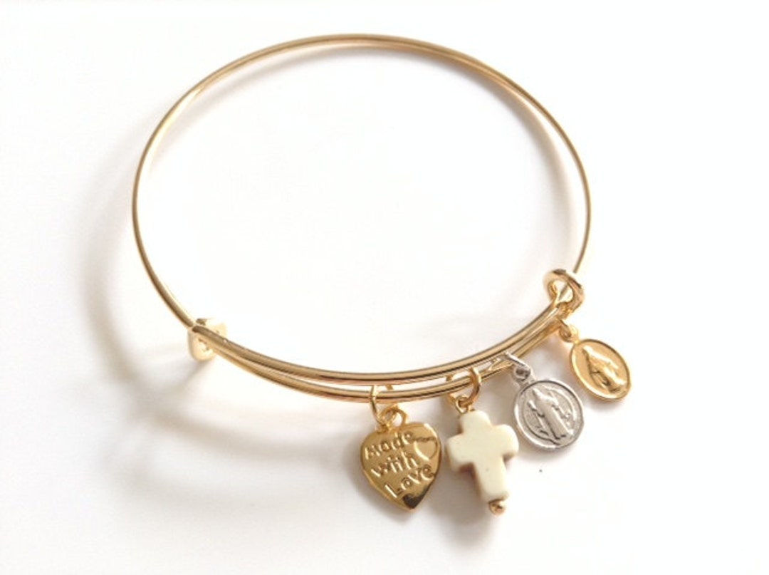 Gold Expandable Bracelet, Adjustable Expandable Bangle Bracelet, St ...