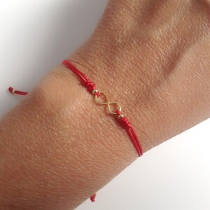 Infinity Bracelet Gold, Friendship Red String Bracelet, Best Friend ...