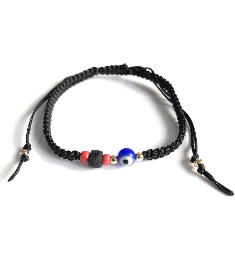 Real Azabache Bracelet Genuine Azabache Stone Evil Eye Mens - Etsy