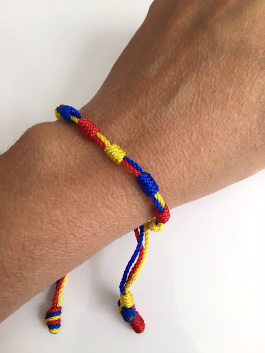 Colombia Flag Bracelet Tricolor Colombia Gift Pulseras De | Etsy