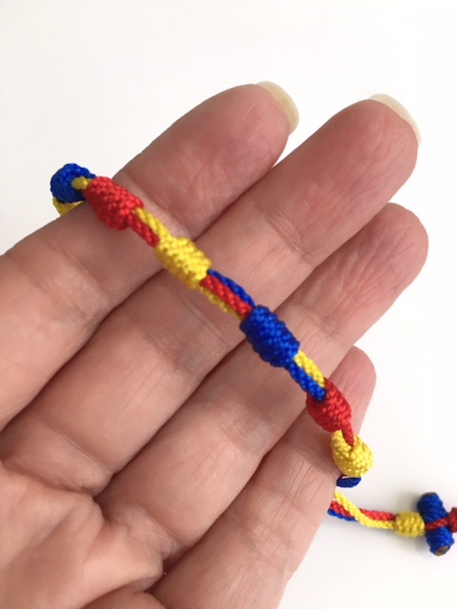 Colombia Flag Bracelet Tricolor Colombia Gift Pulseras De | Etsy