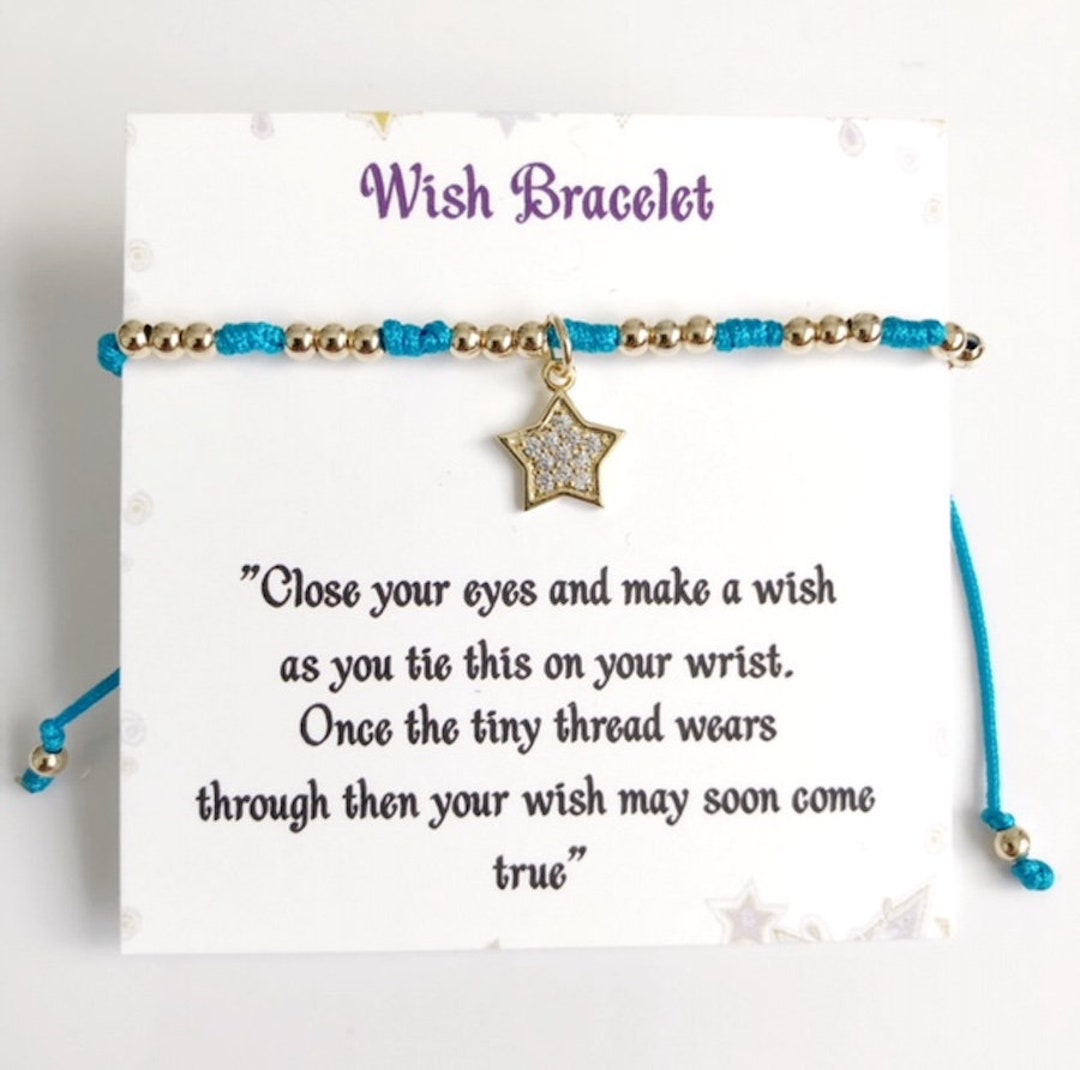 Wish Bracelet Friend, String Birthday Bracelet, Friendship Make a Wish ...