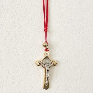 Home Protection Amulet Decor, Saint Benedict Cross Charm, Door Hanger ...