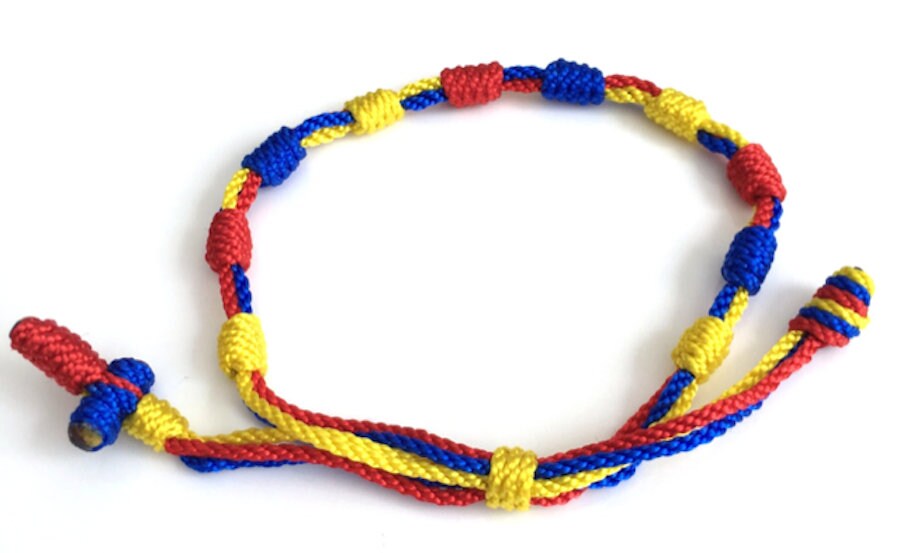 Colombia Flag Bracelet Tricolor Colombia Gift Pulseras De | Etsy