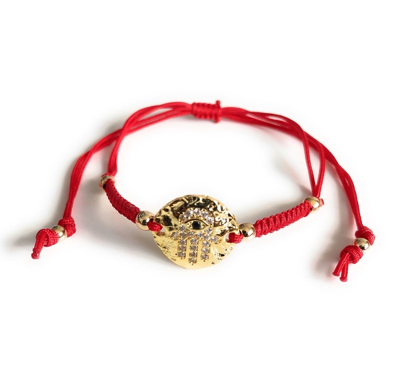 Hamsa Red Jewelry, Evil Eye Bracelet, Hamsa Hand Bracelet, Red String ...