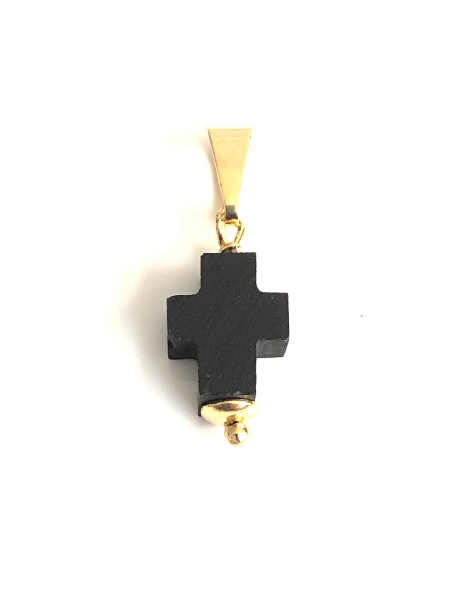 Genuine Azabache Jet Stone Charm, Protection Jewelry, Azabache Cross ...