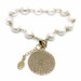 Our Father Prayer Bracelet, Pearls Bracelet Gold Plated Pendant, Lords ...