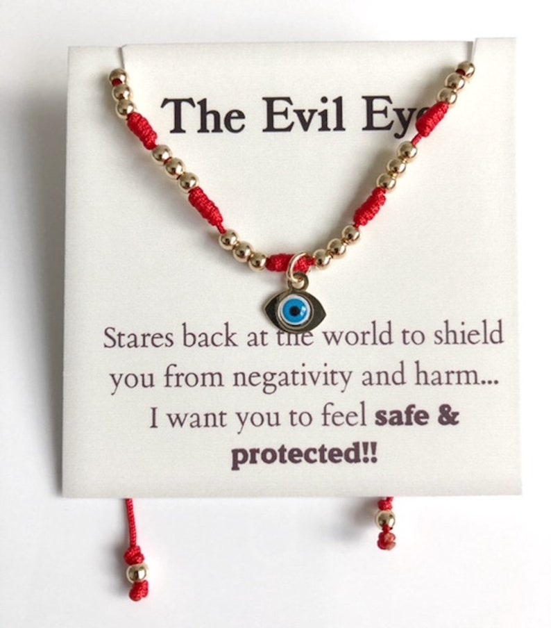 Evil Eye Red String Bracelet Adjustable Knotted Bracelet - Etsy