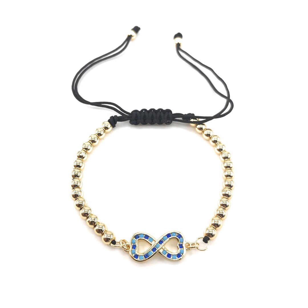 Infinity Gold Bracelet, Never Separated Bracelet, Endless Symbol, CZ ...
