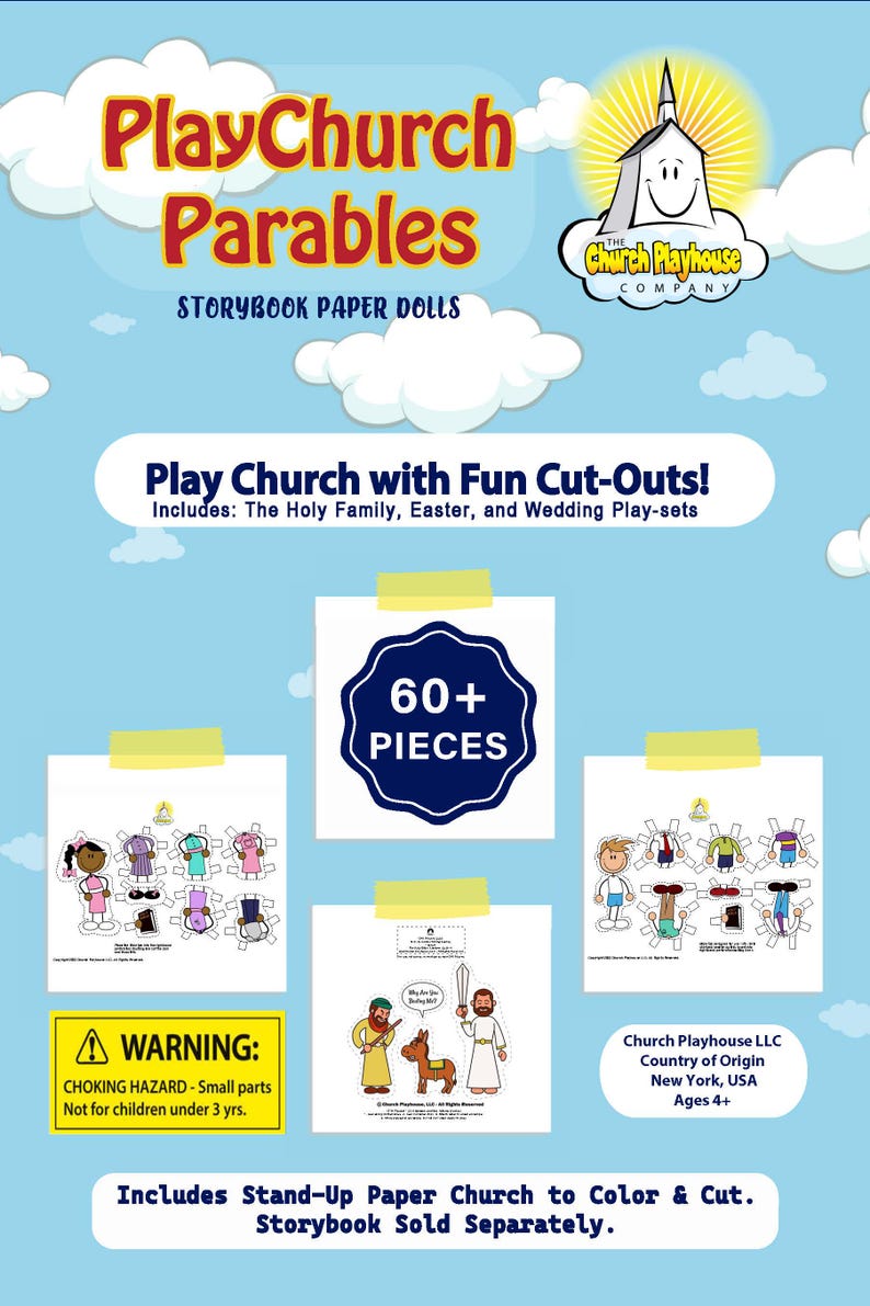 Paper Dolls - Fun Church-themed Cut-outs for Kids | Jesus & Church ...