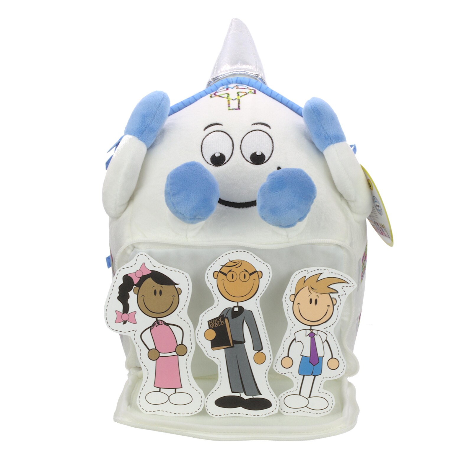 Let's Play Church Toy Plush - Cute Plush Church With Zipper Compartment ...