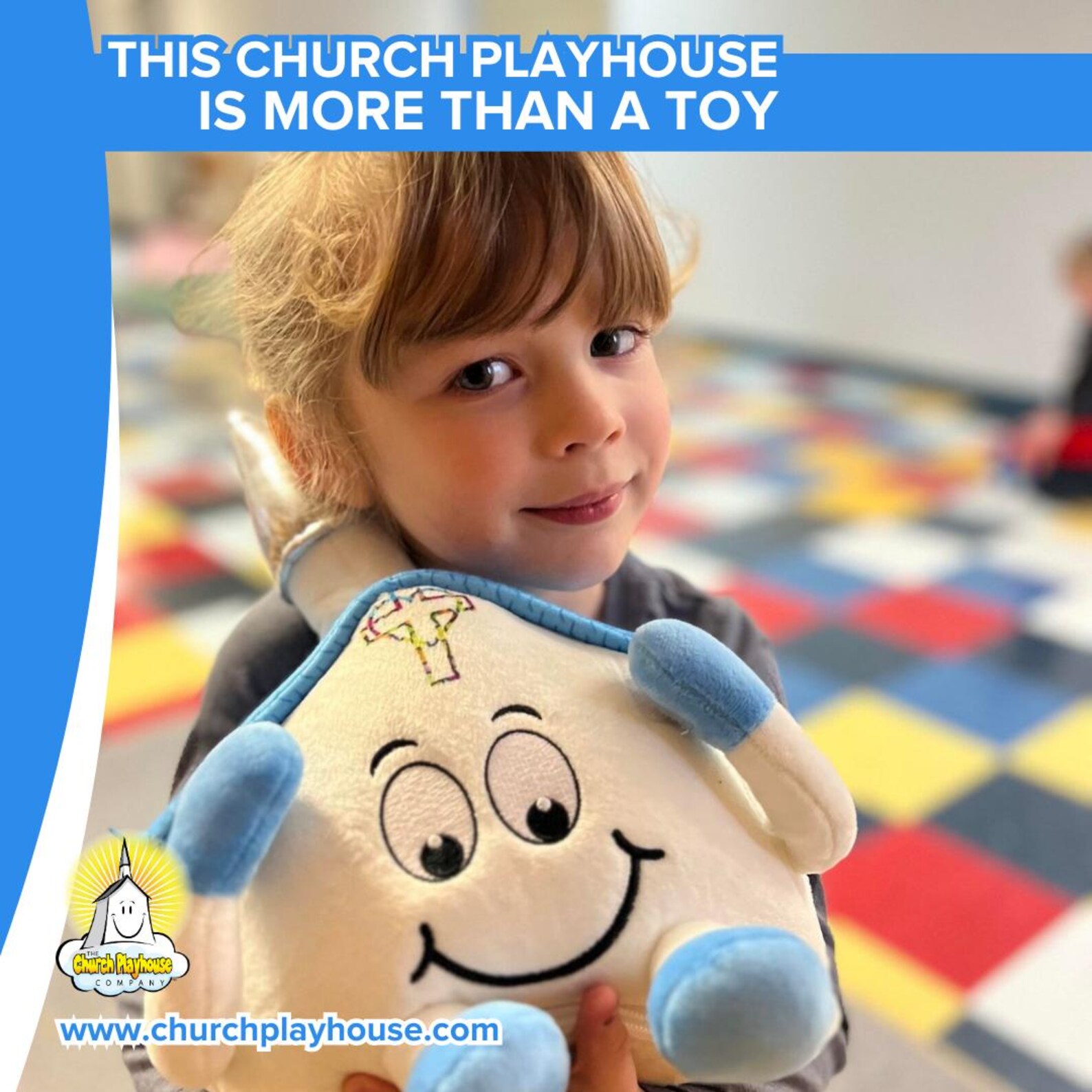Let's Play Church Toy Plush - Cute Plush Church With Zipper Compartment ...