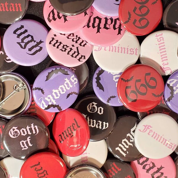 Goth Buttons - Etsy