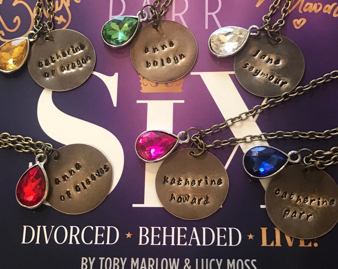 Six Musical Inspired Necklaces: Catherine of Aragon, Anne Boleyn, Jane ...