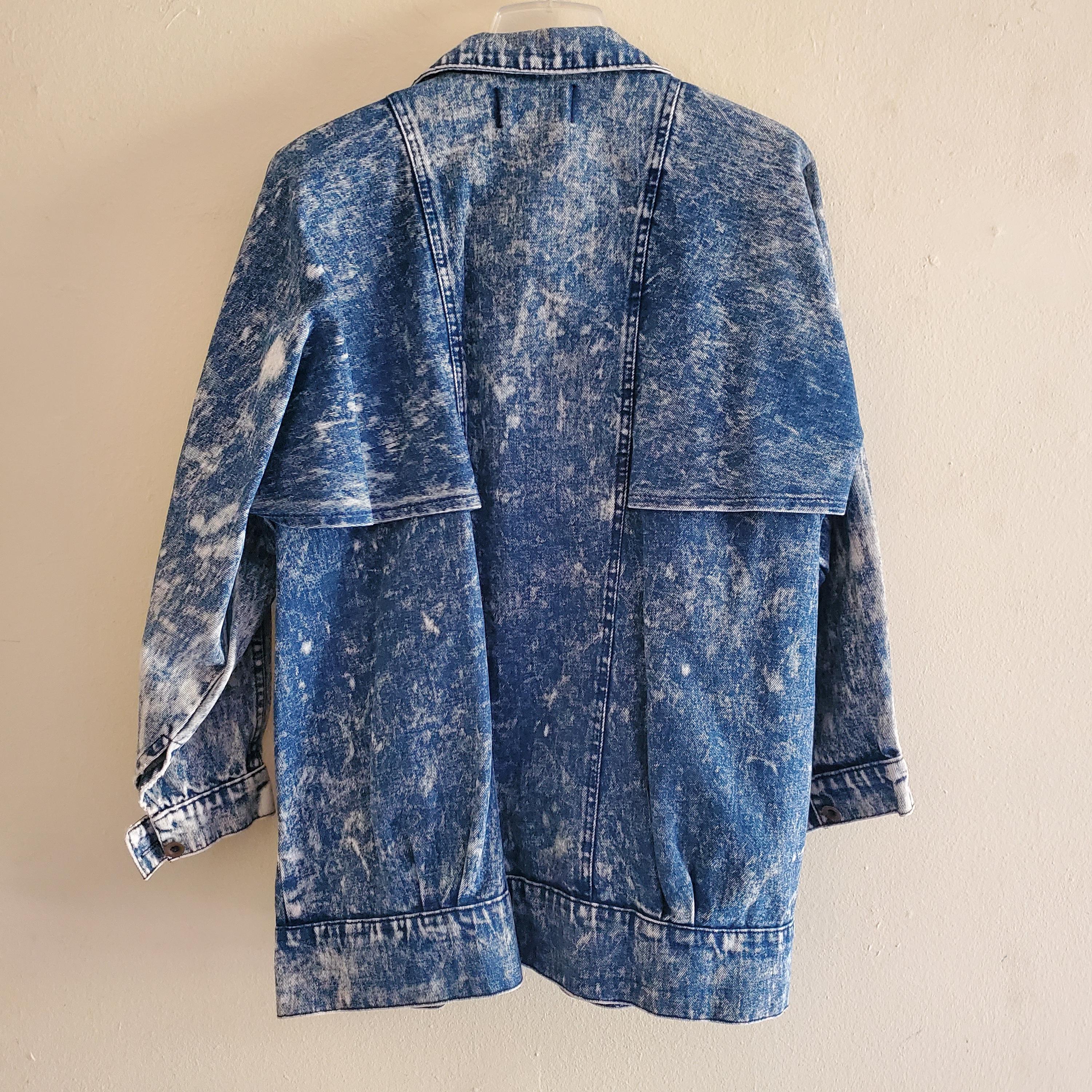 Vintage Limited Express Acid Wash Denim Coat Jacket Large L Women's - Etsy
