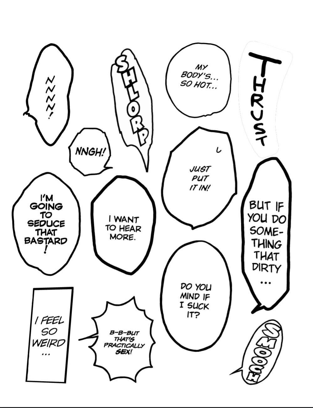 L3wd Hentai Noises Sticker Collection - Etsy