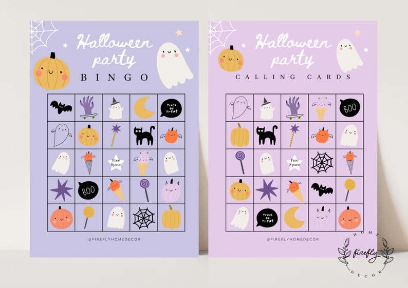 Halloween Party Bingo / Scavenger Hunt Checklist Game Girl/boy Party ...