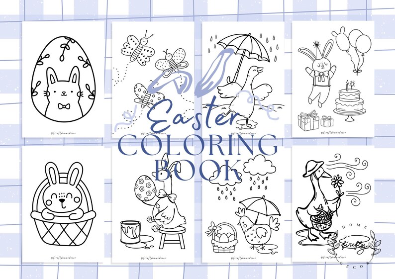 60 Printable Easter Coloring Book - Fun & Color Worksheets - 60 ...