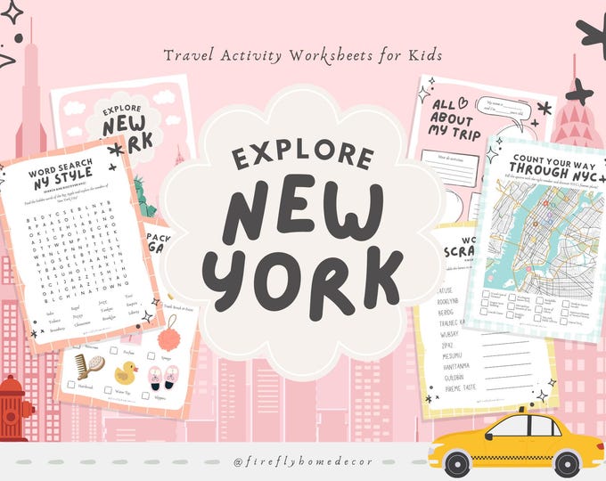 47 New York Activity Worksheets for Kids | Printable NYC Games ...