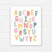 ABC Pastel - Nursery Wall Art Decor Kids Bedroom Printable Digital Art ...