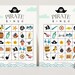 Pirate Bingo / Scavenger Hunt Checklist Game Boys Party Birthday ...