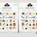 Pirate Bingo / Scavenger Hunt Checklist Game Boys Party Birthday ...