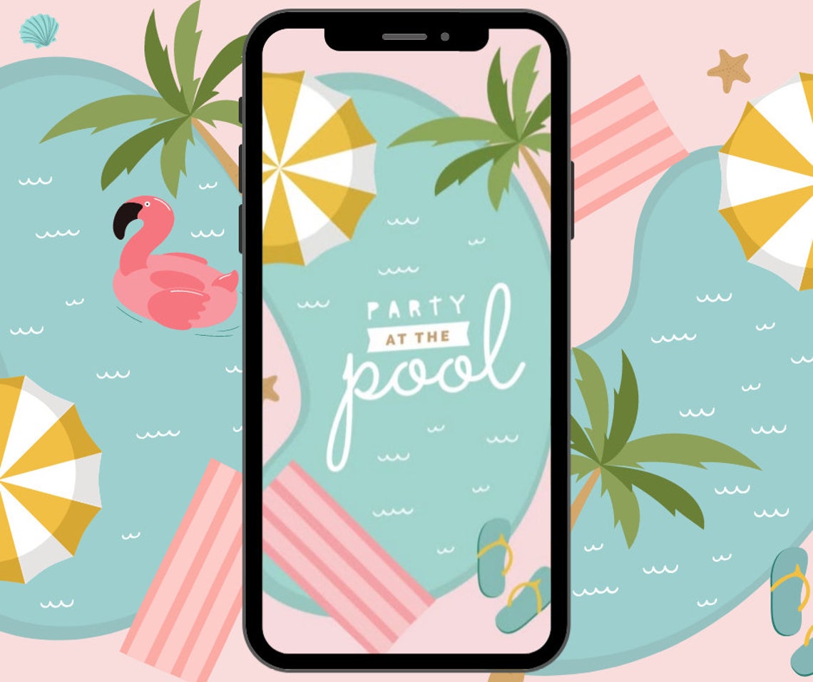 Pool Party Animated Video Birthday Invitation Girl Animated Video ...