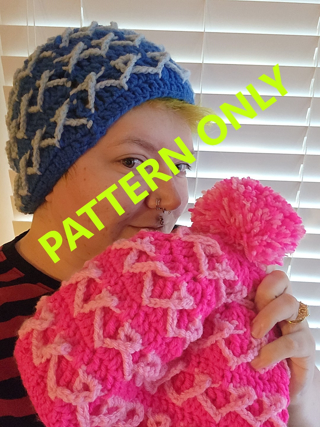 Awareness Ribbon Hat Pattern PDF Downloadable Crochet Breast Cancer ...