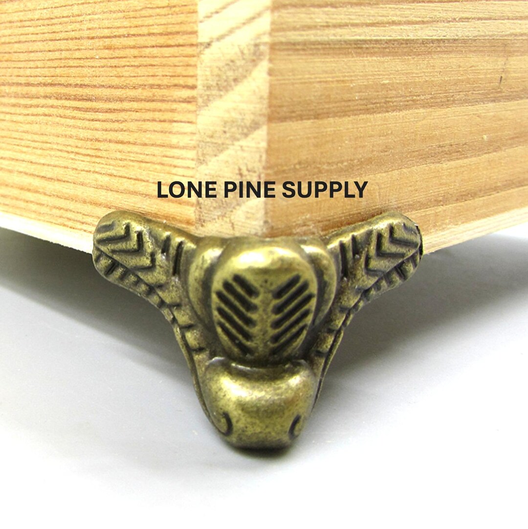 4 Antique Brass Claw Feet, Claw Feet, Box Feet, Antique Brass Plated ...