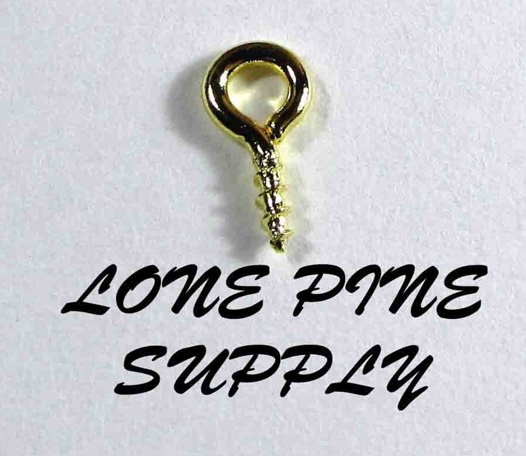 100 Small Eye Screws, 5/16 Eye Screws, Brass Eye Screws. Craft Supplies ...