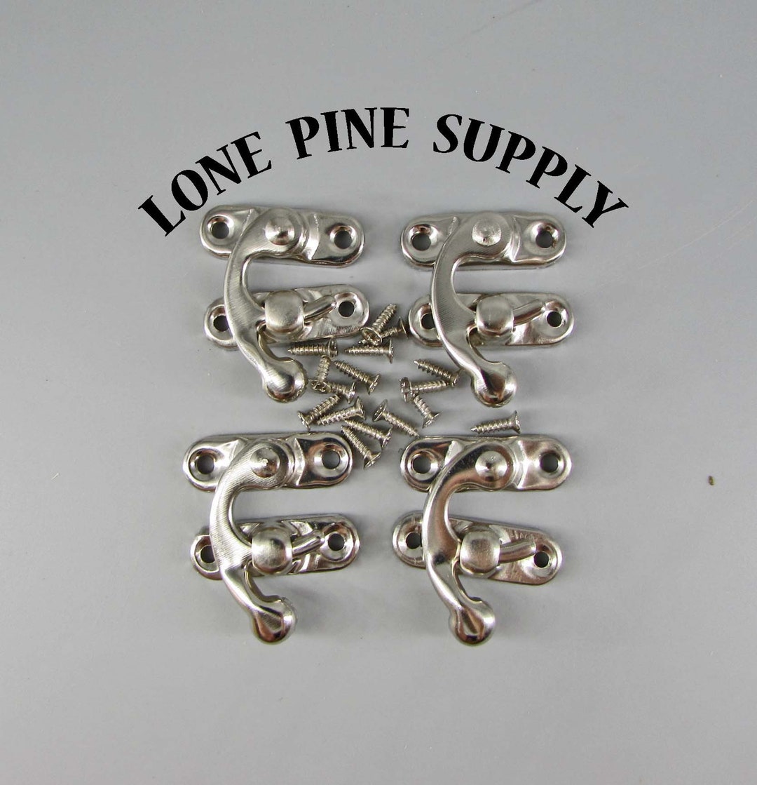 4 Ox Horn Latches, Silver Ox Horn Lathes, Chrome Latch, - Etsy