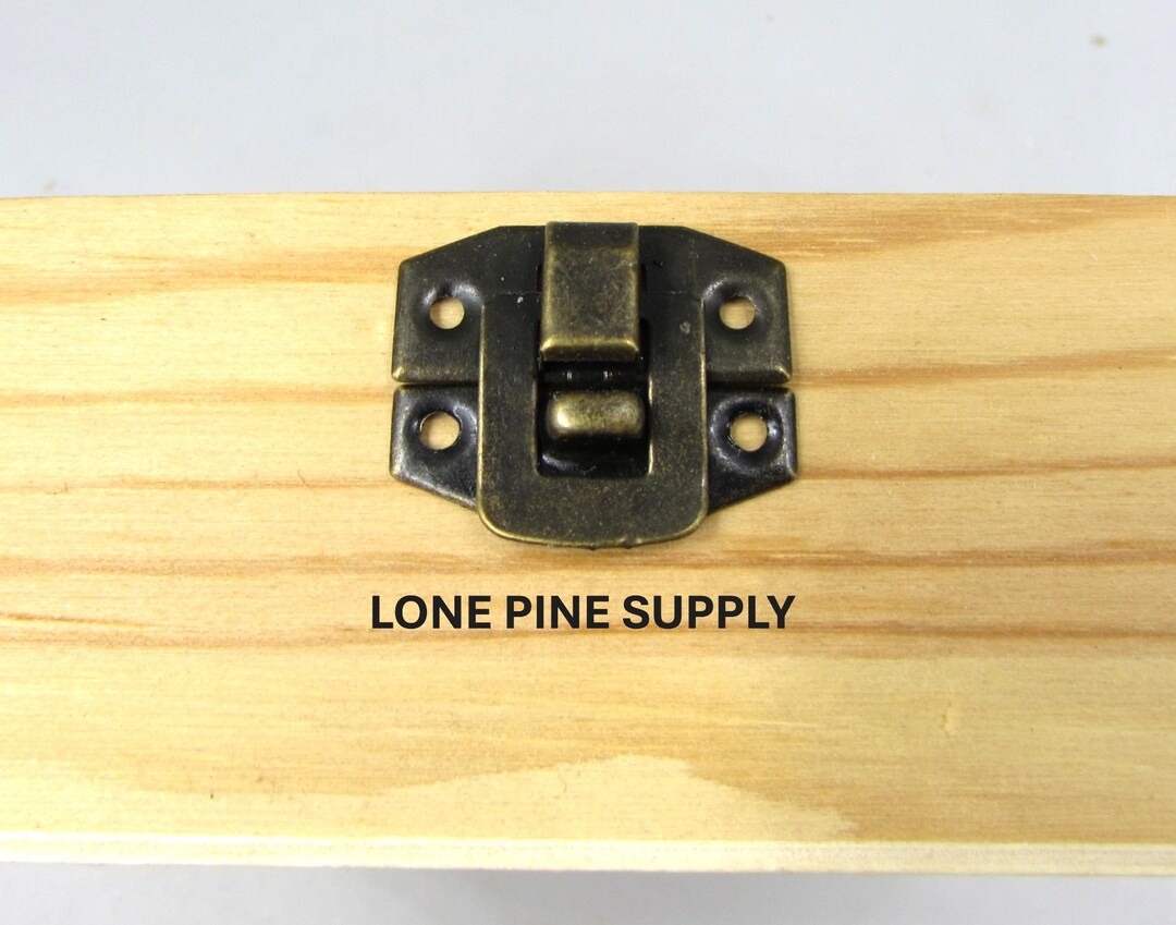 2 Latches, Antique Brass Latches, Box Latches, Antique Brass Box Hasp ...