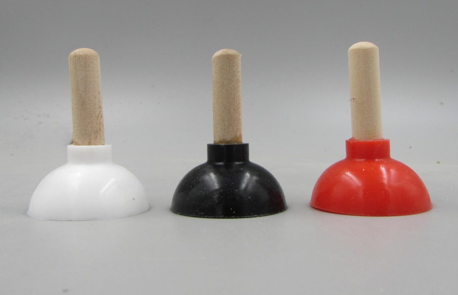 Cute Little Plungers. Mini Plungers. Black Mini Plungers. Plunger, Red ...